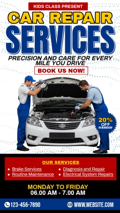 Car Repair Services Ads Template | PosterMyWall