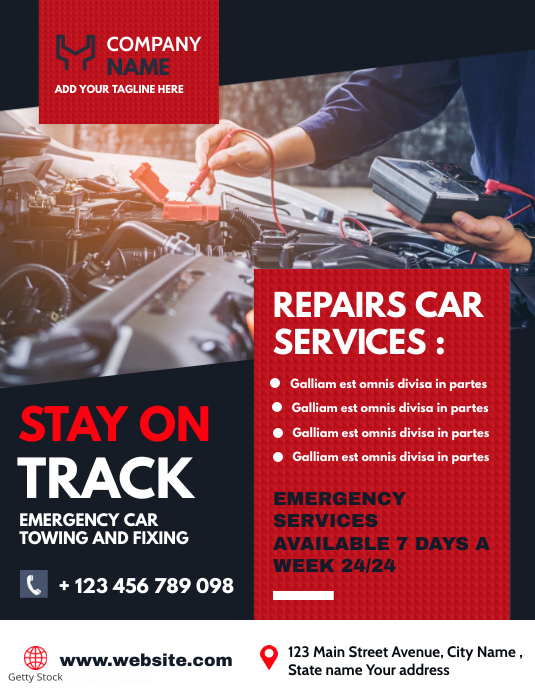 car repair services flyer advertisement Template | PosterMyWall