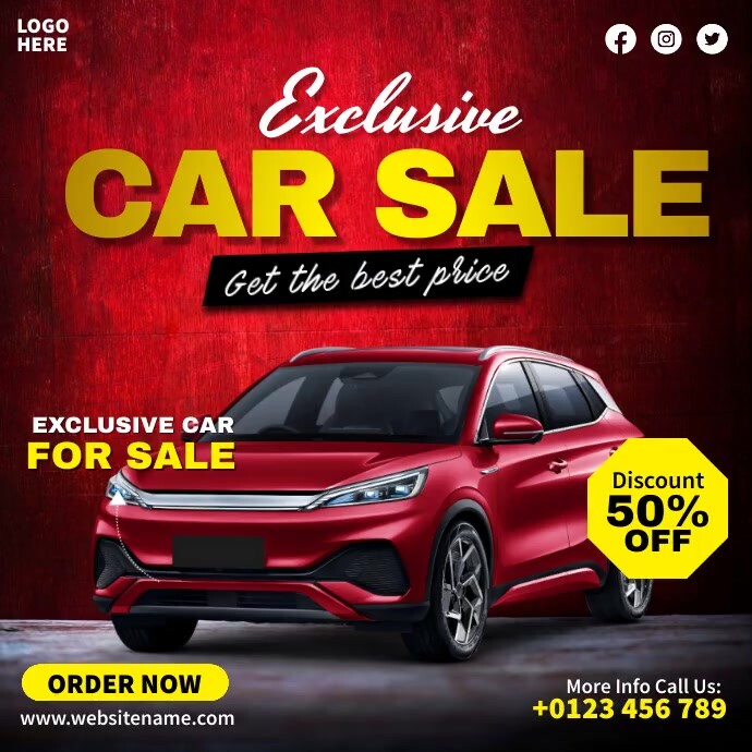 Modèle car sale | PosterMyWall