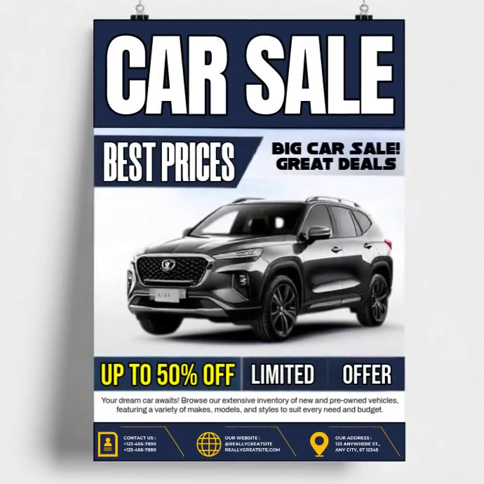 Copy of Car Sale Promo | PosterMyWall
