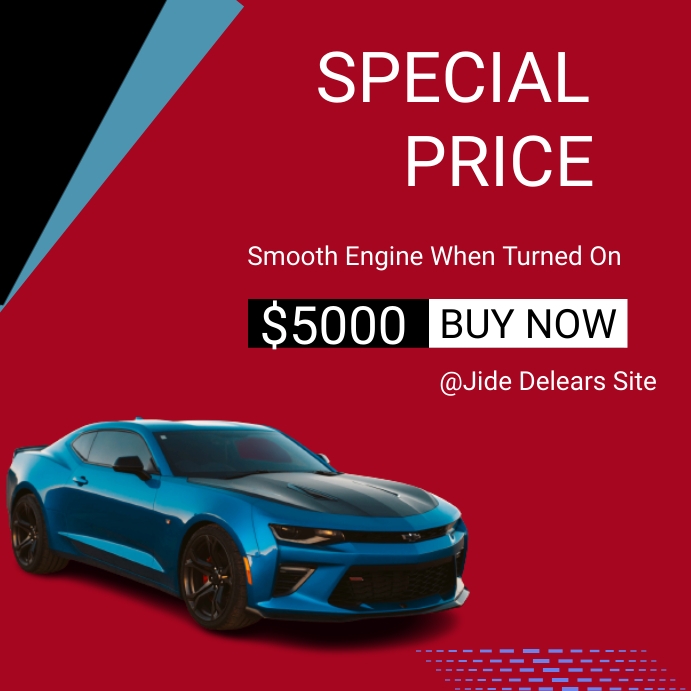 Car Sale Promo Instagram Post Template | PosterMyWall
