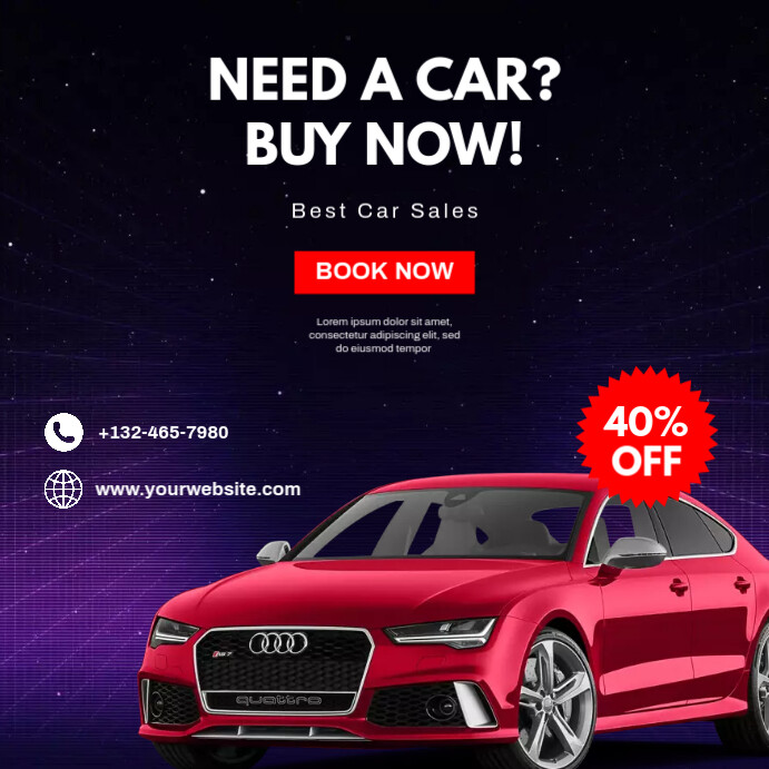Car Sale Template | PosterMyWall