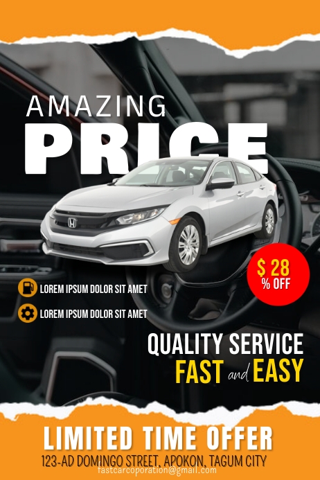 Car Sales Flyer Template Postermywall