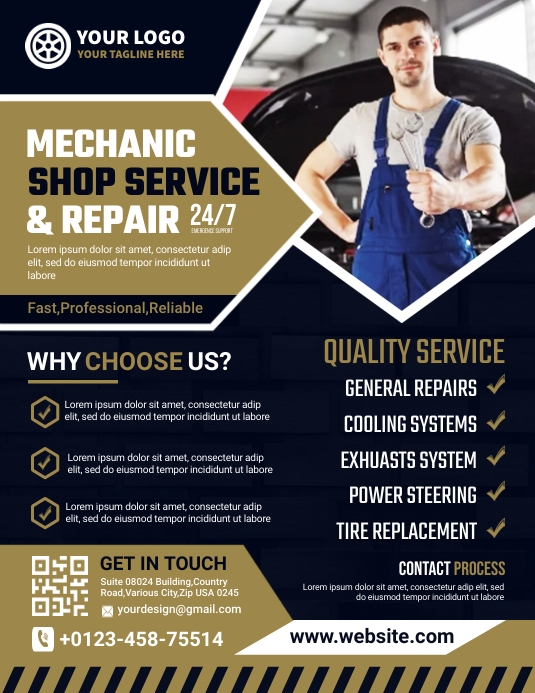 CAR SERVICE FLYER Template | PosterMyWall