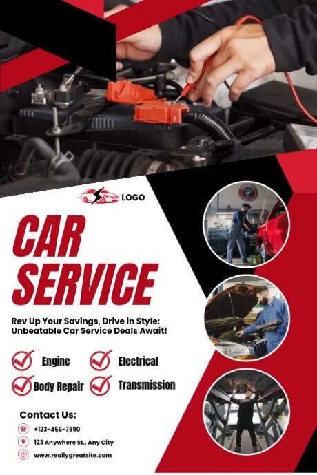 Plantilla de Car Service Flyer | PosterMyWall