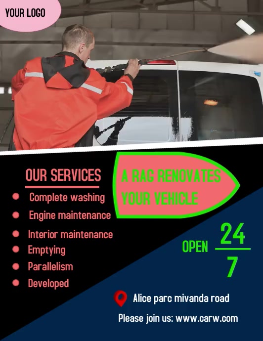 CAR SERVICE FLYER Template | PosterMyWall
