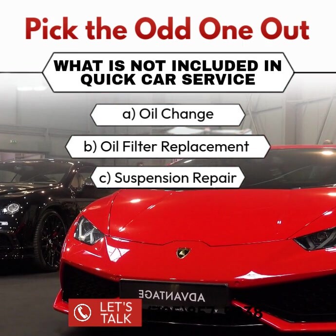 Car Service Question Template | PosterMyWall
