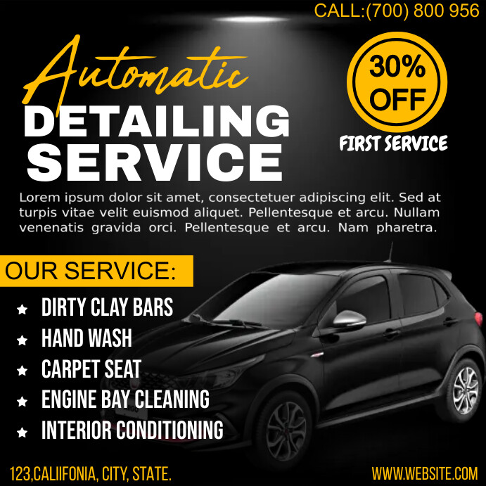 Car services and repair design template | PosterMyWall