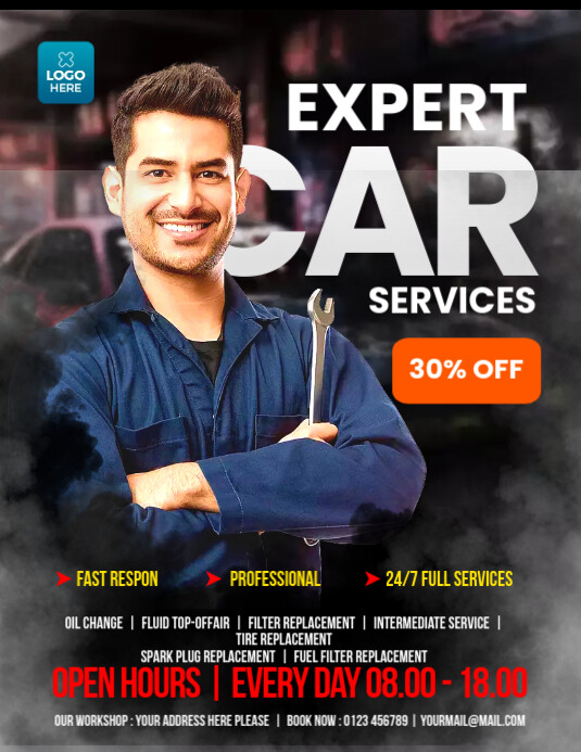 Car Services Flyer Template | PosterMyWall