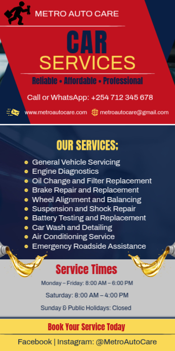 Plantilla de Car Services Template Design | PosterMyWall