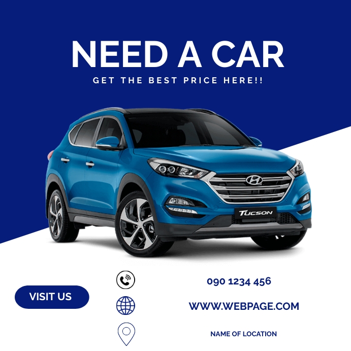 CAR SHOP Template | PosterMyWall