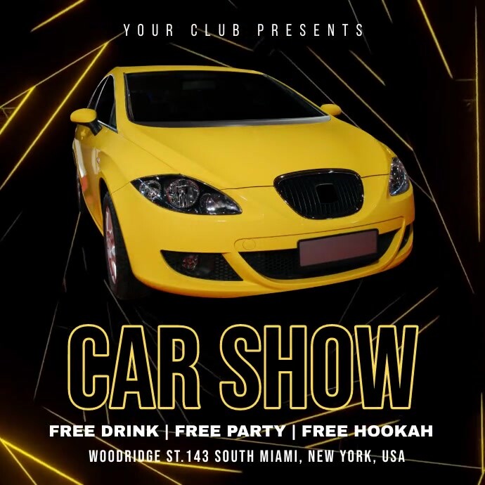 Plantilla de Car Show Ads | PosterMyWall