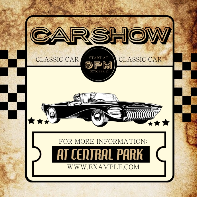 Car Show Big Event Template | PosterMyWall