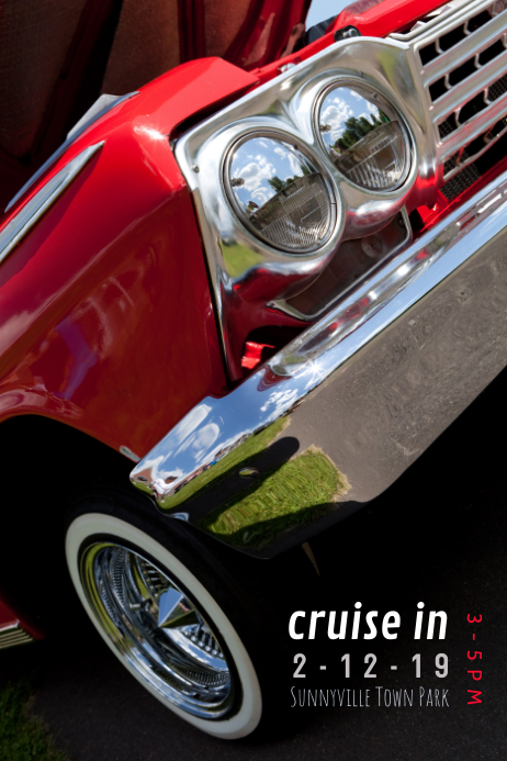 car show cruise in flyer poster template | PosterMyWall
