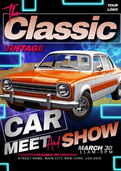 Plantilla de Car Show | PosterMyWall