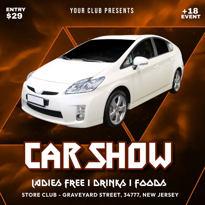 Plantilla de Car Show Event | PosterMyWall