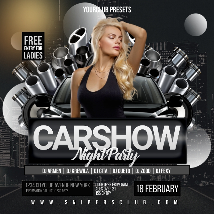Car Show Event Party Template | PosterMyWall