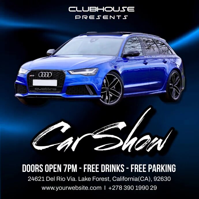 Plantilla de Car Show Flyer Ads | PosterMyWall