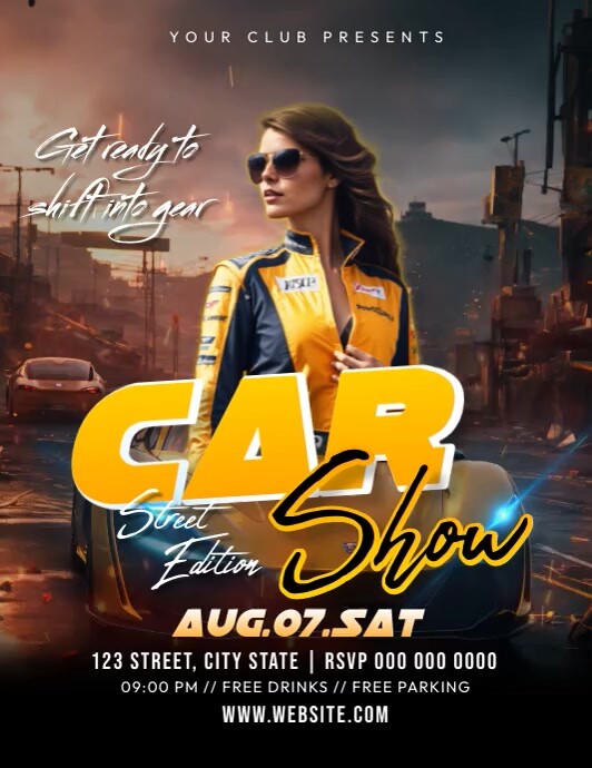 Car Show Flyer Template | PosterMyWall