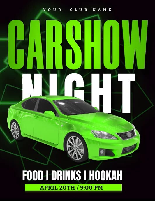 Car Show Night Ads Template | PosterMyWall