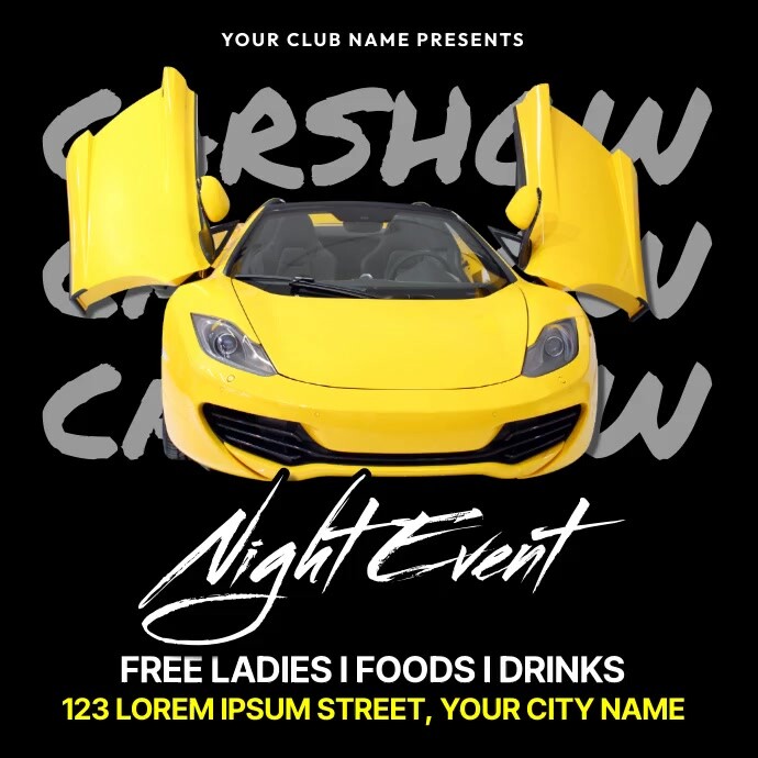 Car Show Night Event Template | PosterMyWall