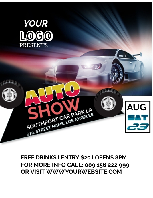 Plantilla de Car show poster design template | PosterMyWall