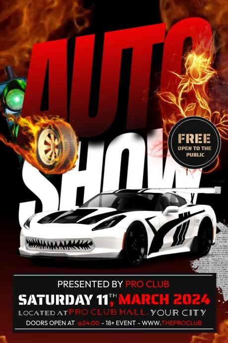 Plantilla de Car Show Poster | PosterMyWall