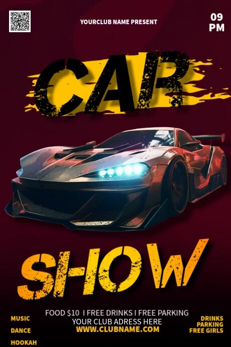 Plantilla de Car Show Poster | PosterMyWall