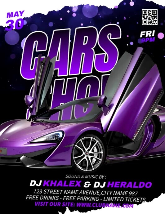 Plantilla de car show template | PosterMyWall