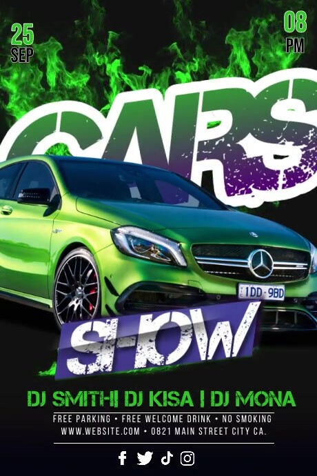 Plantilla de Car Show Template | PosterMyWall