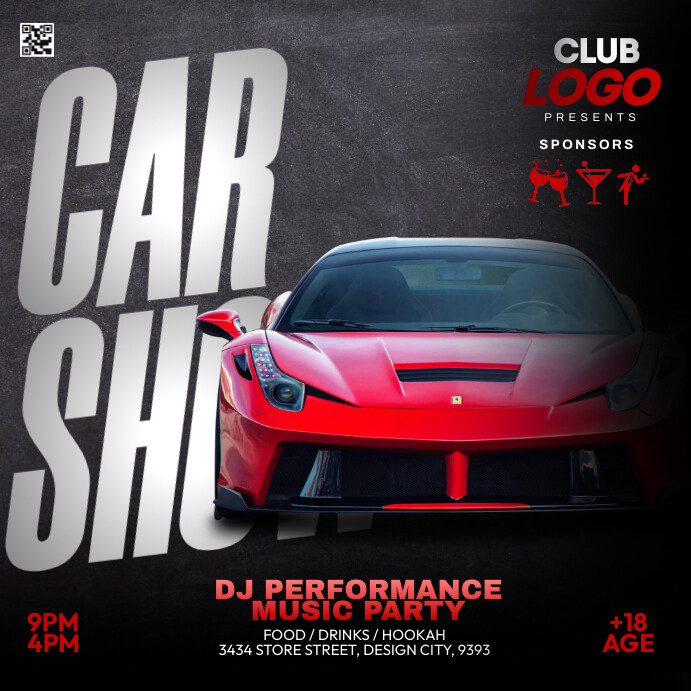 Car Show Template Modelo | PosterMyWall