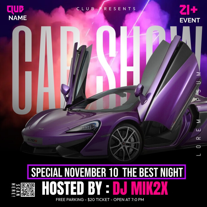 Copy of Car Show Template | PosterMyWall
