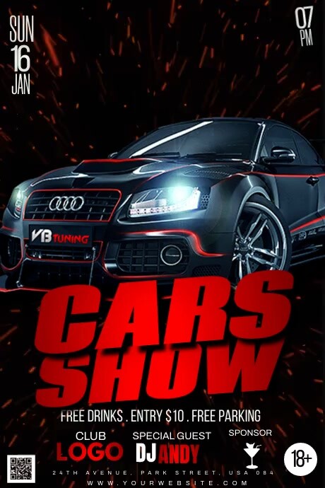 Plantilla de Car Show Template | PosterMyWall