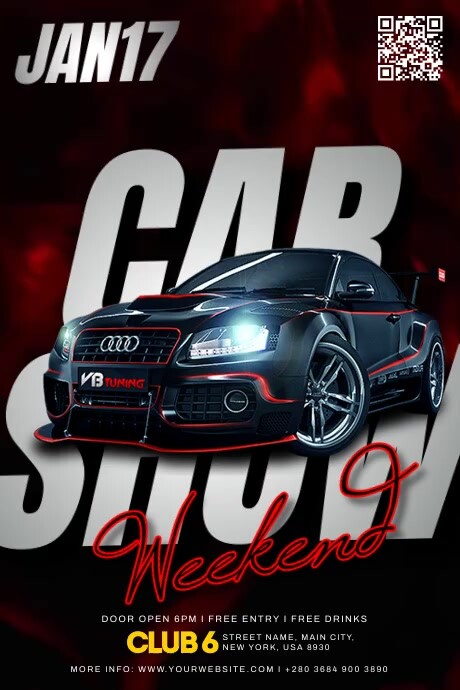 Plantilla de car show template | PosterMyWall
