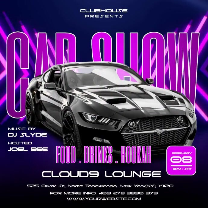 Plantilla de Car Show Template | PosterMyWall