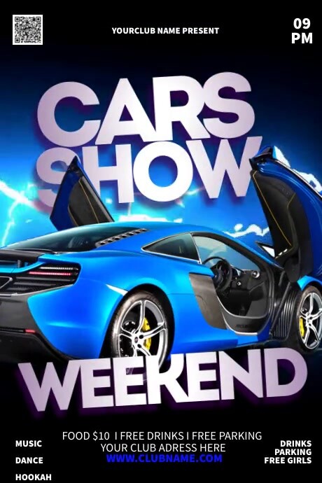 Plantilla de car show template | PosterMyWall
