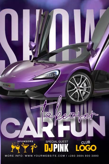 Plantilla de car show template | PosterMyWall
