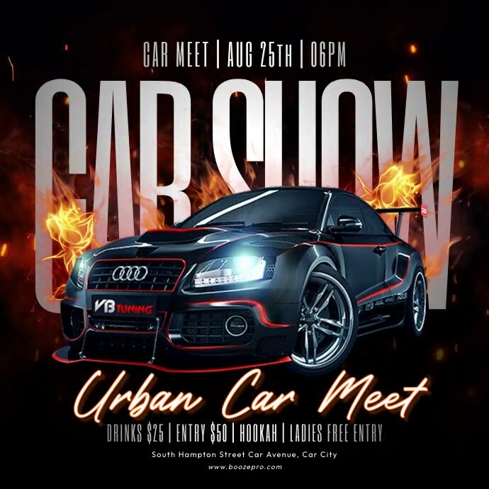 Plantilla de Car Show Urban | PosterMyWall