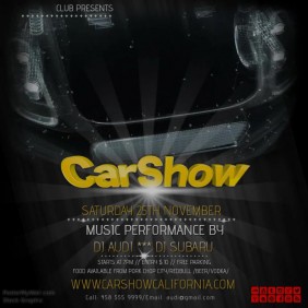 Customizable Design Templates for Car Show Event | PosterMyWall