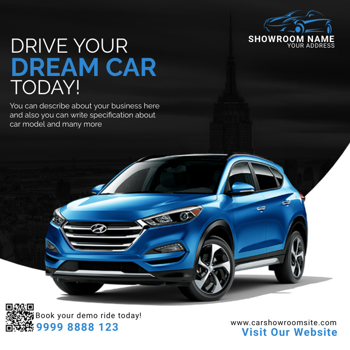 Copy of Car showroom poster template | PosterMyWall