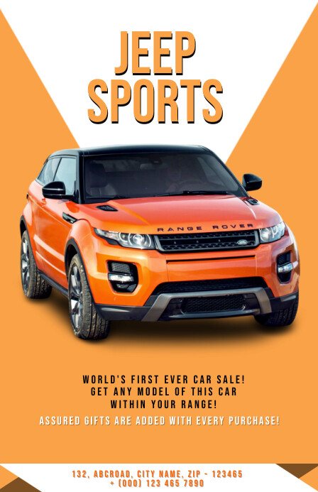 CAR TABLOID TEMPLATE. | PosterMyWall