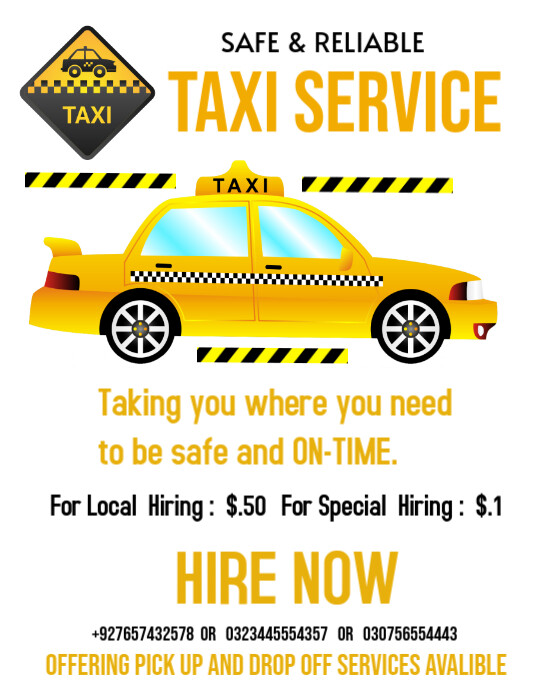 car taxi flyer Template | PosterMyWall