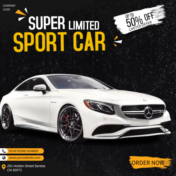 Plantilla de car template | PosterMyWall