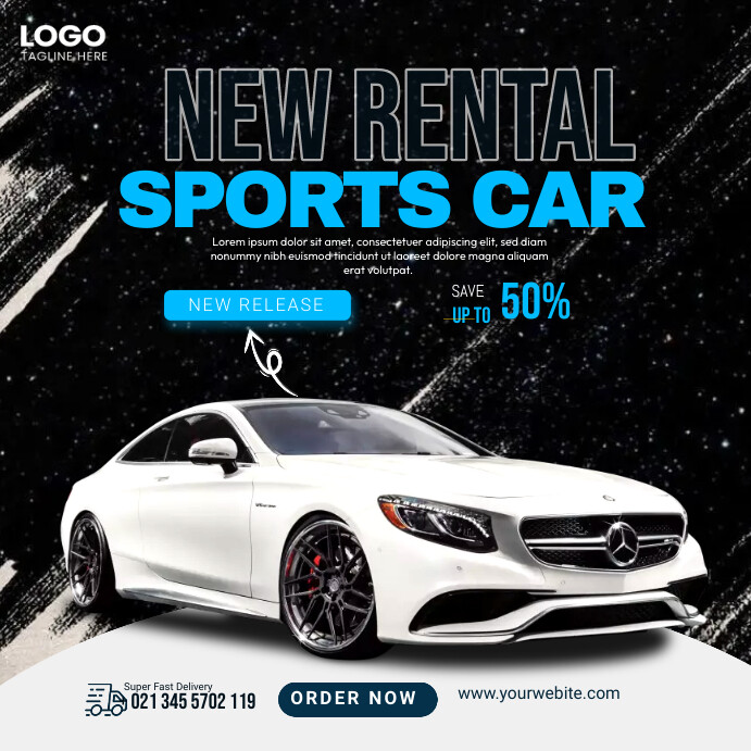 Plantilla de car template | PosterMyWall