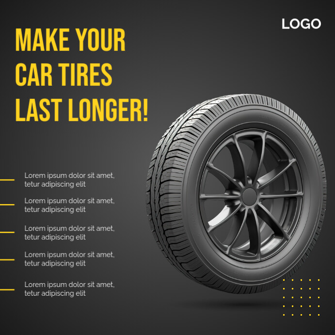Copy of car tires social media post | PosterMyWall
