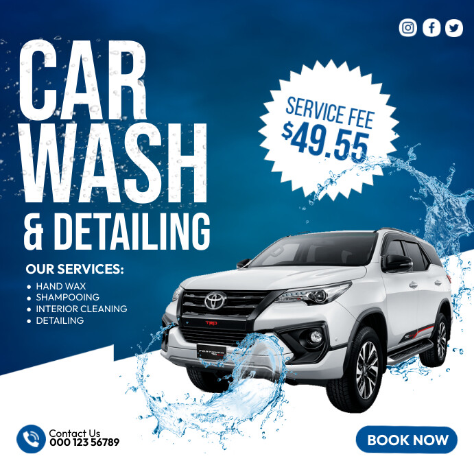 Copy of Car Wash & Detailing | PosterMyWall