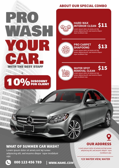 Car Wash ads Template | PosterMyWall