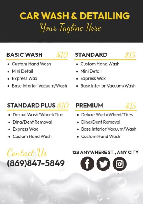 Car Wash Detailing Ads Template | PosterMyWall