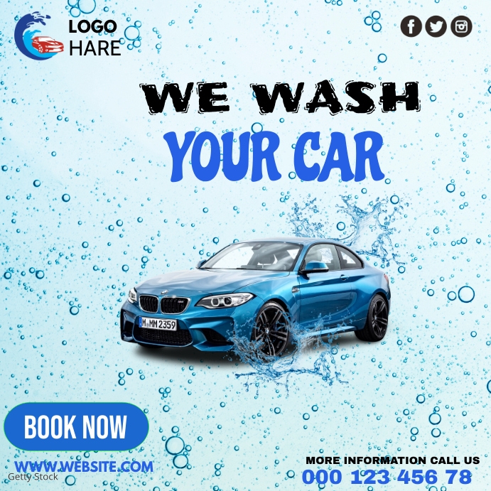 Car wash flyer Template | PosterMyWall