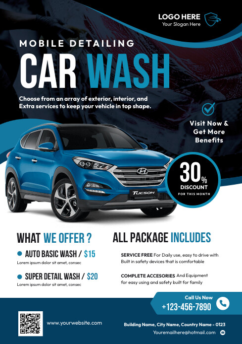 Car wash flyer template | PosterMyWall